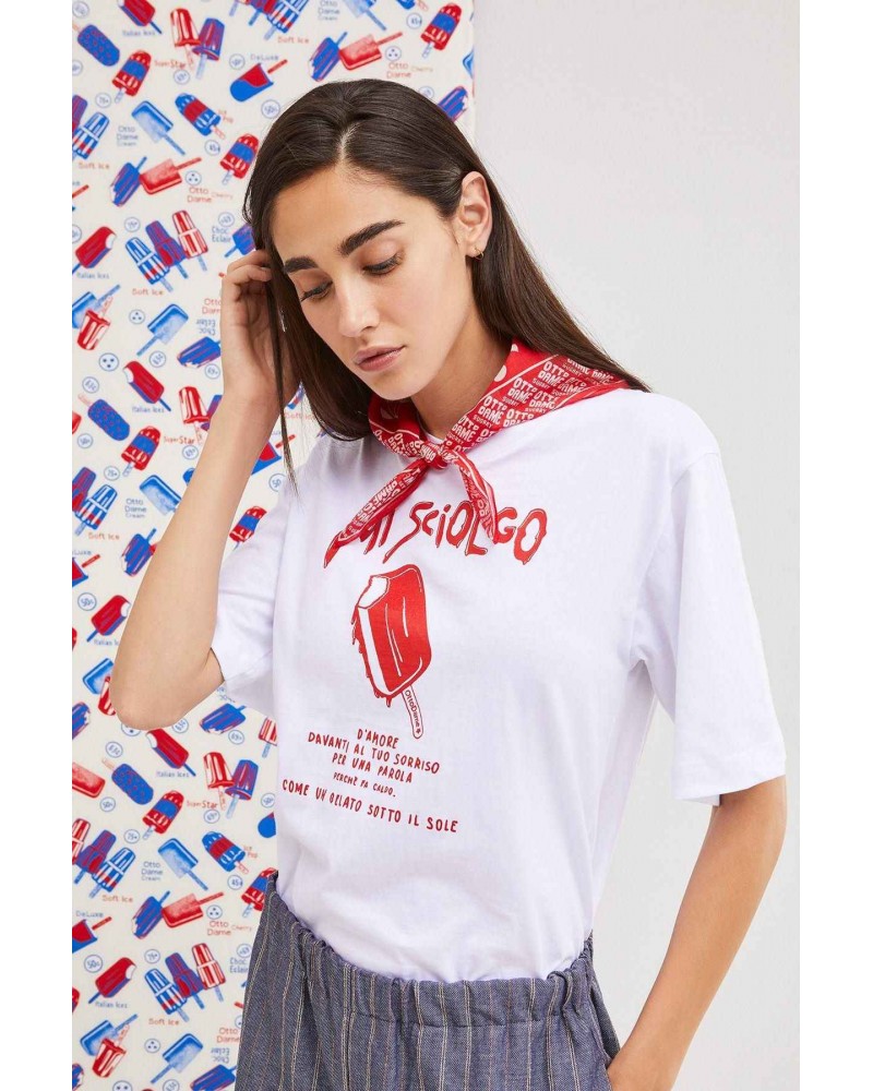 Ottod'Ame Maglia t-shirt DM7844 Bianco